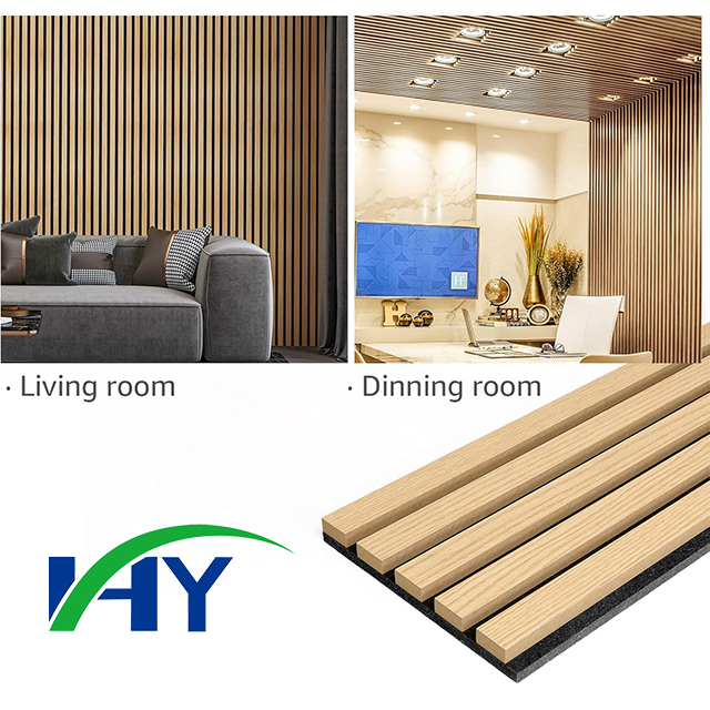 Wood Slat Acoustic Panel With High NRC Rating For Effective Sound ...